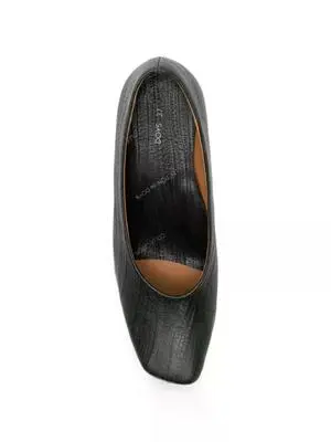 DOYS Turin Pumps With Crinkled Effect And Cut-out Wedge Heel
