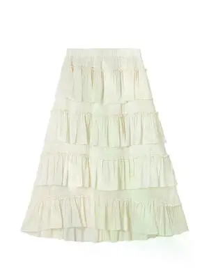 B+AB Tiered Ruffled Skirt