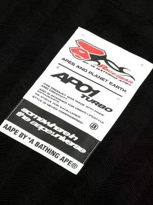 AAPE BY *A BATHING APE Moonface Logo-patch Panelled Tank Top - Black