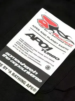 AAPE BY *A BATHING APE Logo-patch Striped Shorts