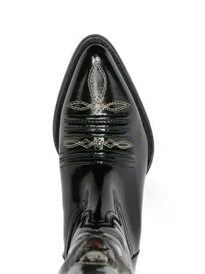 Dsquared2 Stitched Leather Western Boots