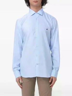 BROOKSFIELD Embroidered-logo Poplin Shirt
