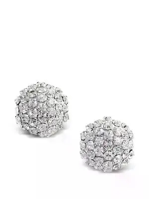 SELF-PORTRAIT Crystal Embellished Flower Earrings