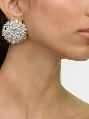 SELF-PORTRAIT Crystal Embellished Flower Earrings