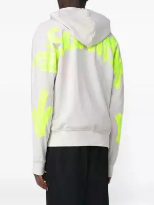 DISCLAIMER Logo-print Zip-up Hoodie