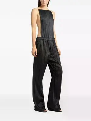 COURREGES Crinkled Satin Finish Trousers