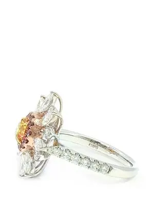 HYT JEWELRY Yellow And Pink Diamond Ring