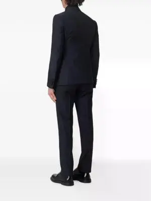 Emporio Armani Double-breasted Virgin-wool Suit