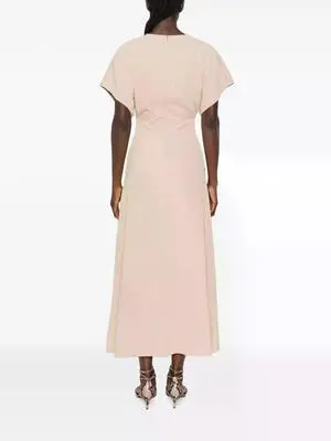 VICOLO Ruched Detail Midi Dress