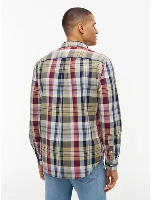 Tommy Hilfiger Regular Fit Plaid Pocket Shirt