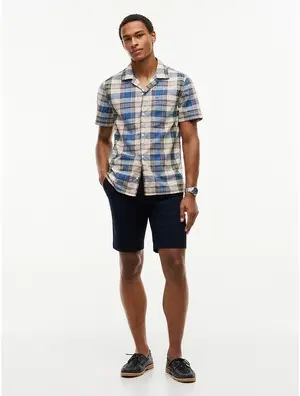 Tommy Hilfiger Regular Fit Ikat Plaid Camp Shirt