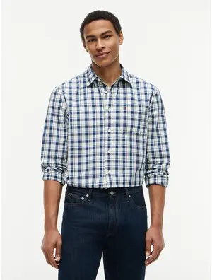 Tommy Hilfiger Regular Fit Check Dobby Pocket Shirt - Optic White Multi