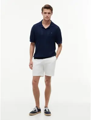 Tommy Hilfiger Relaxed Fit Pointelle Sweater Polo
