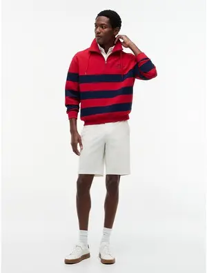 Tommy Hilfiger Breton Stripe Quarter-zip Sweatshirt