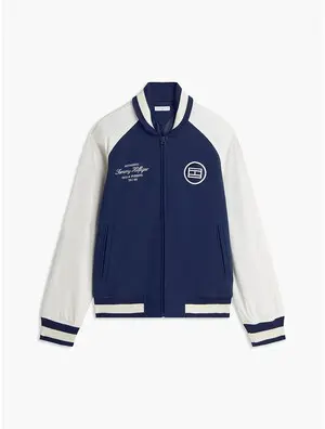 Tommy Hilfiger Nautical Mixed-media Bomber Jacket