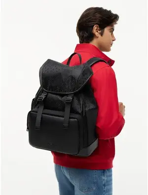 Tommy Hilfiger Flag Logo Jacquard Travel Backpack