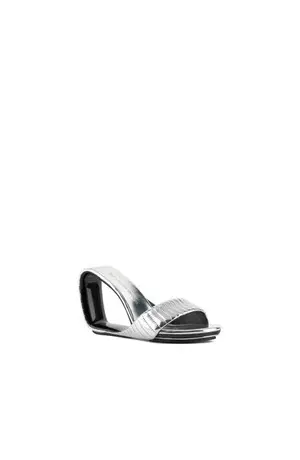 United Nude Mobius Hi Puffier Sandals - Silver Puffier