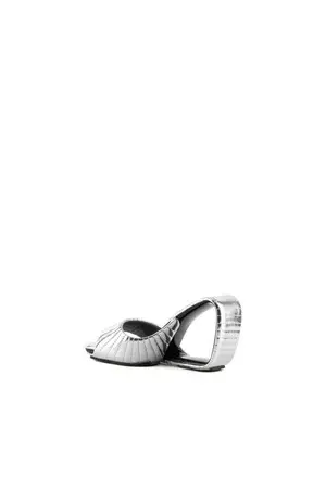 United Nude Mobius Hi Puffier Sandals - Silver Puffier
