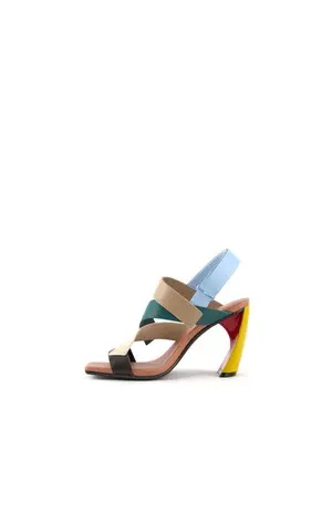 United Nude Zuma Straps Hi Sculptural Heel Sandals