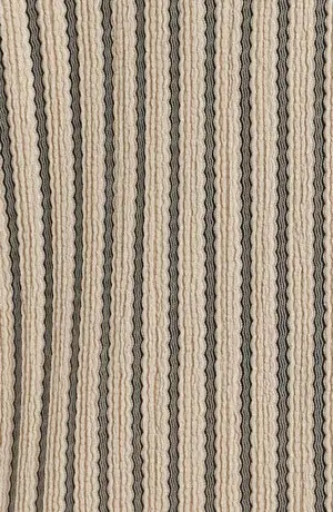 REISS Griff Stripe Camp Shirt - Stone/grey