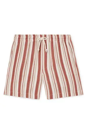 REISS Mararani Stripe Drawstring Shorts