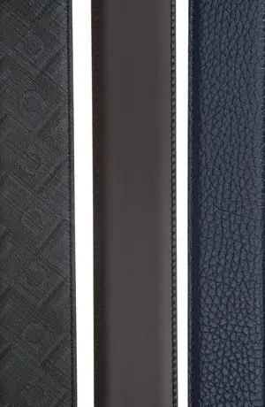 FERRAGAMO Set Of 3 Reversible Leather Belts With Interchangeable Buckles