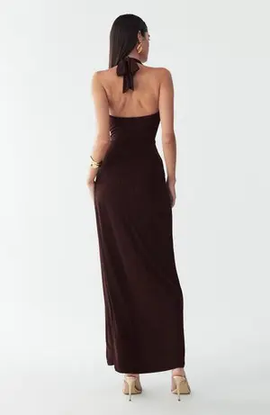 BWLDR Dakota Maxi Dress - Chocolate