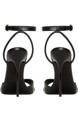 Balmain Anthem Smooth Leather Sandals