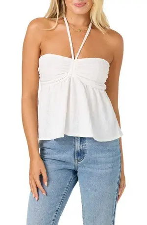O'Neill Junie Halter Tank Top - White
