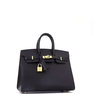 Hermès Birkin Sellier Bag Madame With Gold Hardware 25 - Black