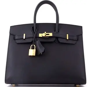 Hermès Birkin Sellier Bag Black Madame With Gold Hardware 25 - Noir