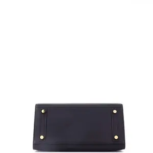 Hermès Birkin Sellier Bag Black Madame With Gold Hardware 25