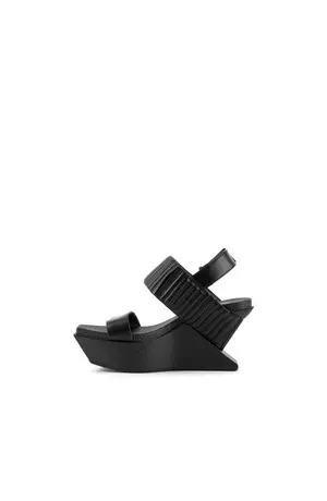 United Nude Delta Wedge Puffier Sandals - Black