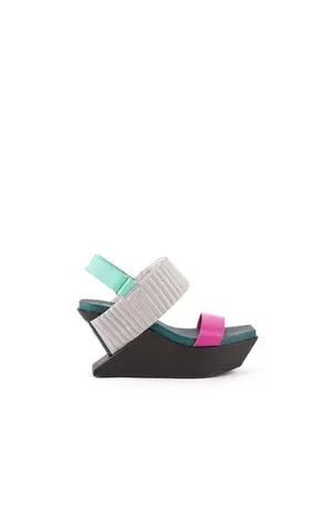 United Nude Delta Wedge Puffier Sandals Fuchsion
