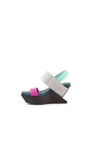 United Nude Delta Wedge Puffier Sandals - Fuchsion