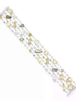HYT JEWELRY Diamond And Rose-cut Diamond Bracelet