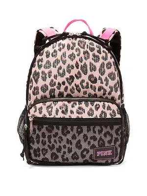 Pink Sequin Canvas Backpack - Print