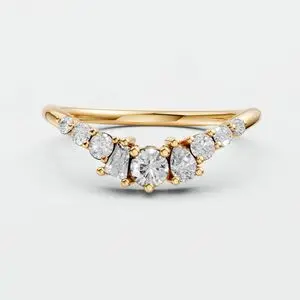 AYA FINE JEWELRY Aya Fine Jewelry 18k Gold Diamond Cluster Ring