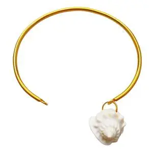SMILLA BRAV Sicily Shell Bangle - Gold