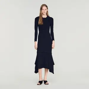 Sandro Decorative Pointelle Cropped Cardigan