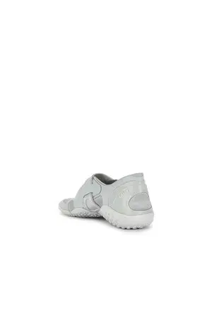 NIKESKIMS Rift Satin Sneaker In Metallic Silver