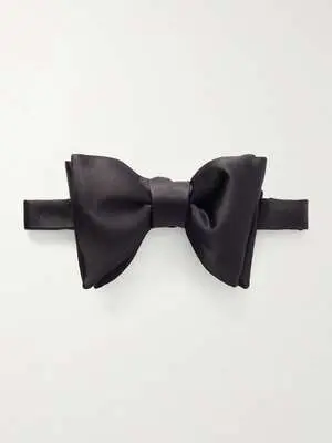 TOM FORD Silk-satin Bow Tie - Black