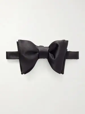 TOM FORD Silk-satin Bow Tie - Black
