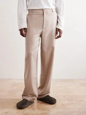 THE ELDER STATESMAN Cashmina Slacker Straight-leg Wool And Cashmere-blend Trousers