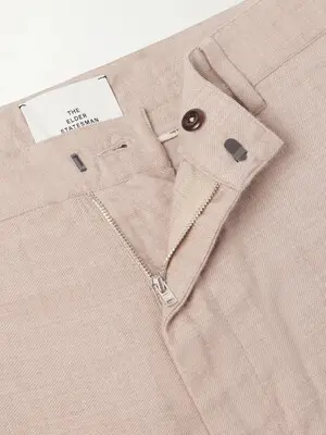THE ELDER STATESMAN Cashmina Slacker Straight-leg Wool And Cashmere-blend Trousers