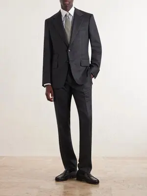 TOM FORD Shelton Wool-twill Suit Jacket - Gray