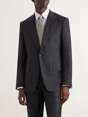 TOM FORD Shelton Wool-twill Suit Jacket - Gray