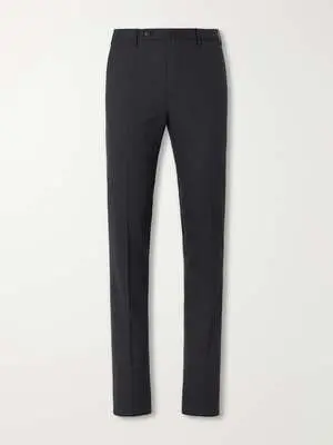 SLOWEAR Straight-leg Wool Suit Trousers - Gray