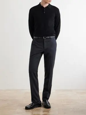 SLOWEAR Straight-leg Wool Suit Trousers