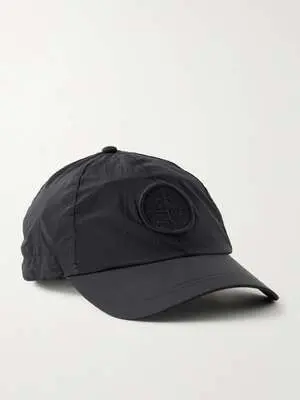 Stone Island Logo-appliquéd Shell Baseball Cap - Black